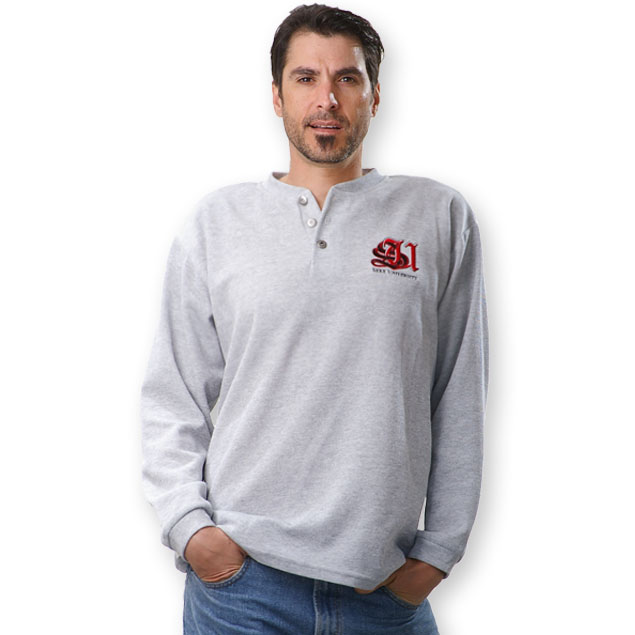 Mens Grey Henley | Sexx University | The one you've been looking for!